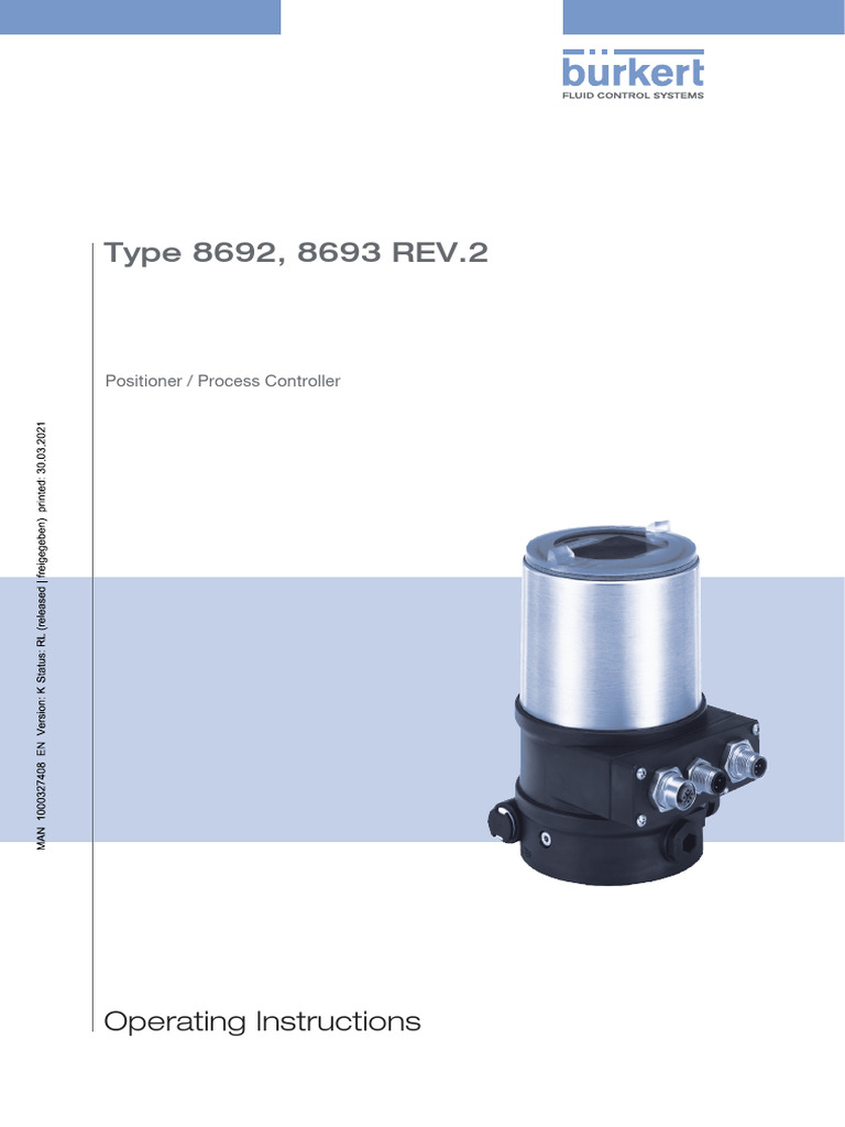 Burkert ML 8692 8693 202103 EN EXT | PDF | Valve | Electrostatic Discharge