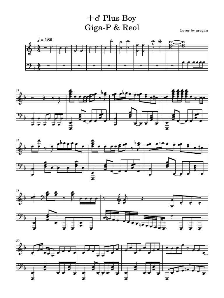Plus Boy Sheet Music | PDF