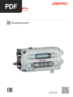 Gemü 1434 Μpos: Operating Instructions | PDF | Vacuum Tube | Valve