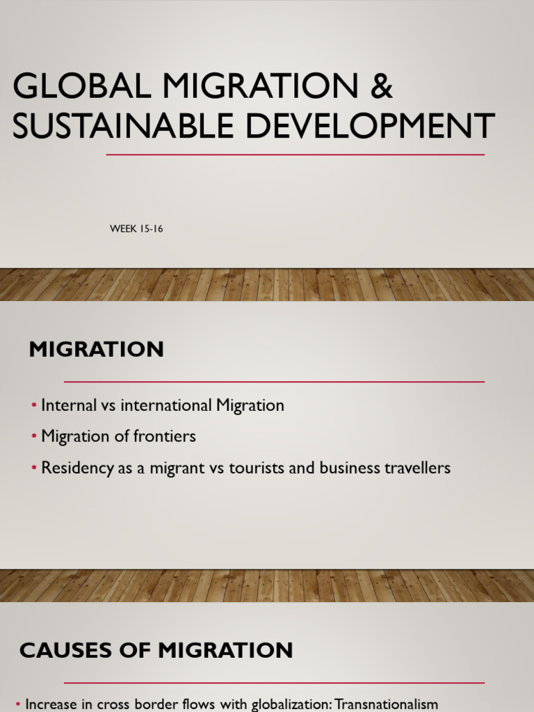 Global Migration WEEK 14 15 | PDF | Human Migration | Great Depression