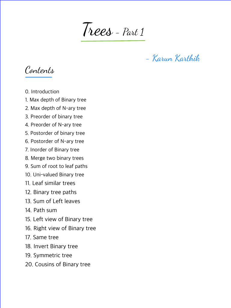 Trees Part 1 Notes Animated | PDF