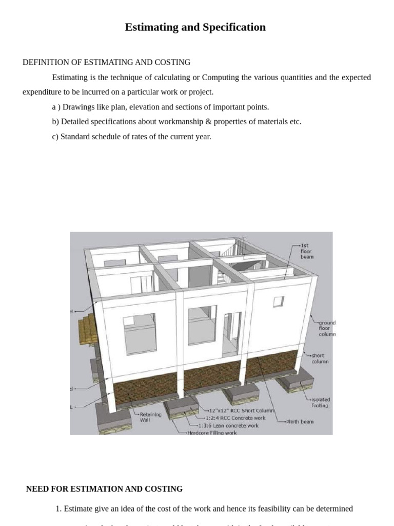 Estimating and Specification | PDF
