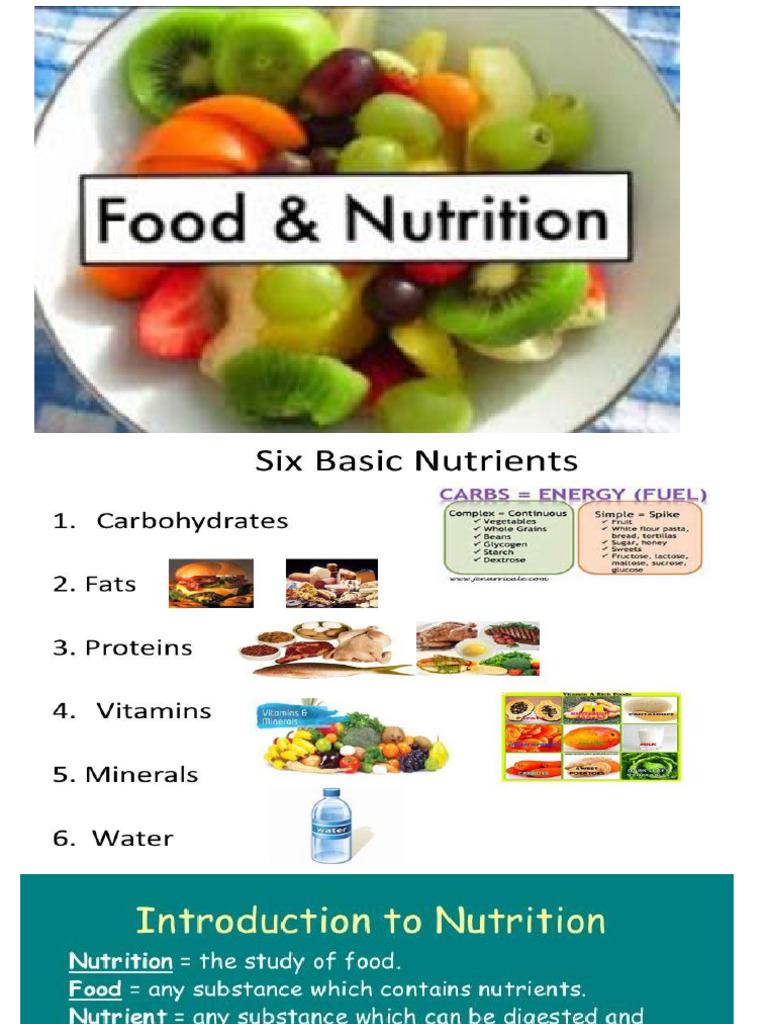 Food and Nutrition | PDF