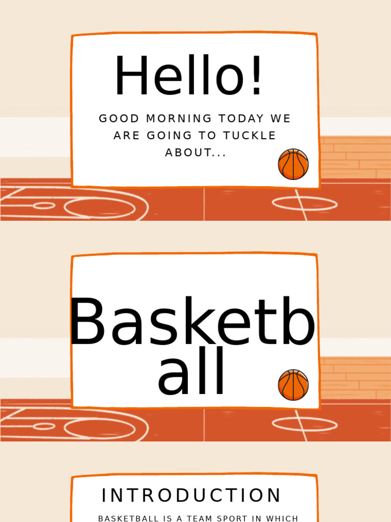 Basketball Multiplication Word Problems Presentation in Orange White ...