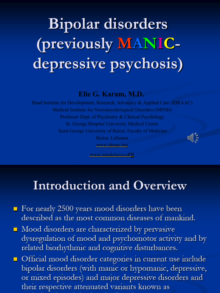 Understanding Bipolar Disorders Overview | PDF | Bipolar Disorder | Mania