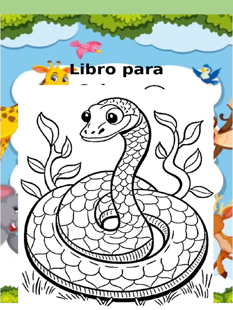 Libro para colorea animales salvajes | PDF