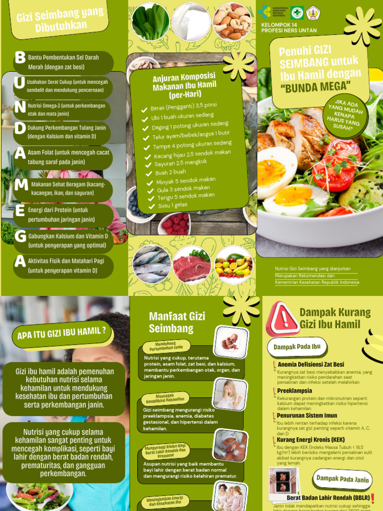 Leaflet Gizi Ibu Hamil | PDF