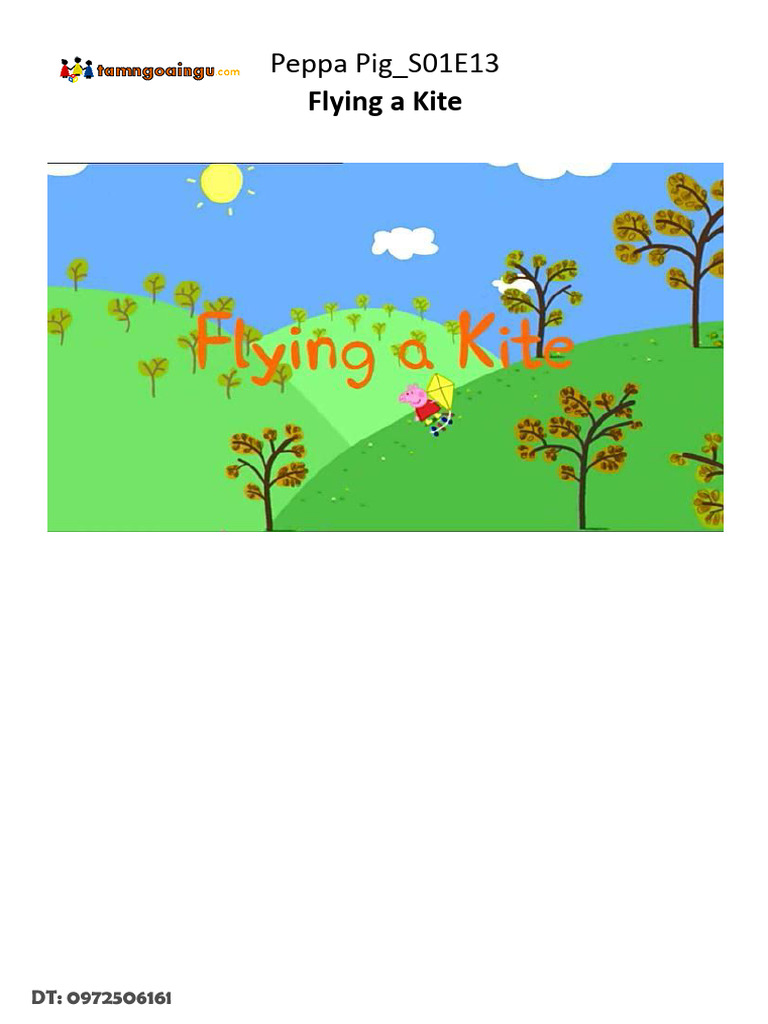 Peppa Pig S01E13 Flying A Kite | PDF