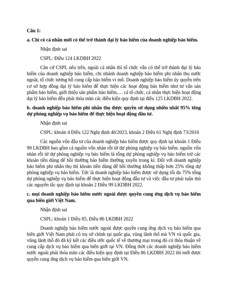 giải đề TM47.1 LKDBH | PDF