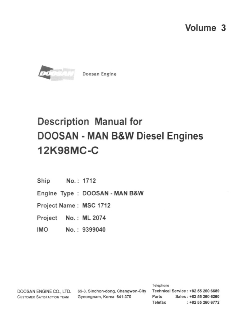 MENG.170.A0041 - DOOSAN - Main Engine - Description - MM-01 (3 ...