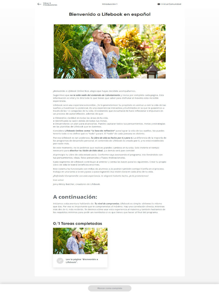 Introducción 1 - Bienvenido a Lifebook en Español - Platform.mindvalley.com | PDF