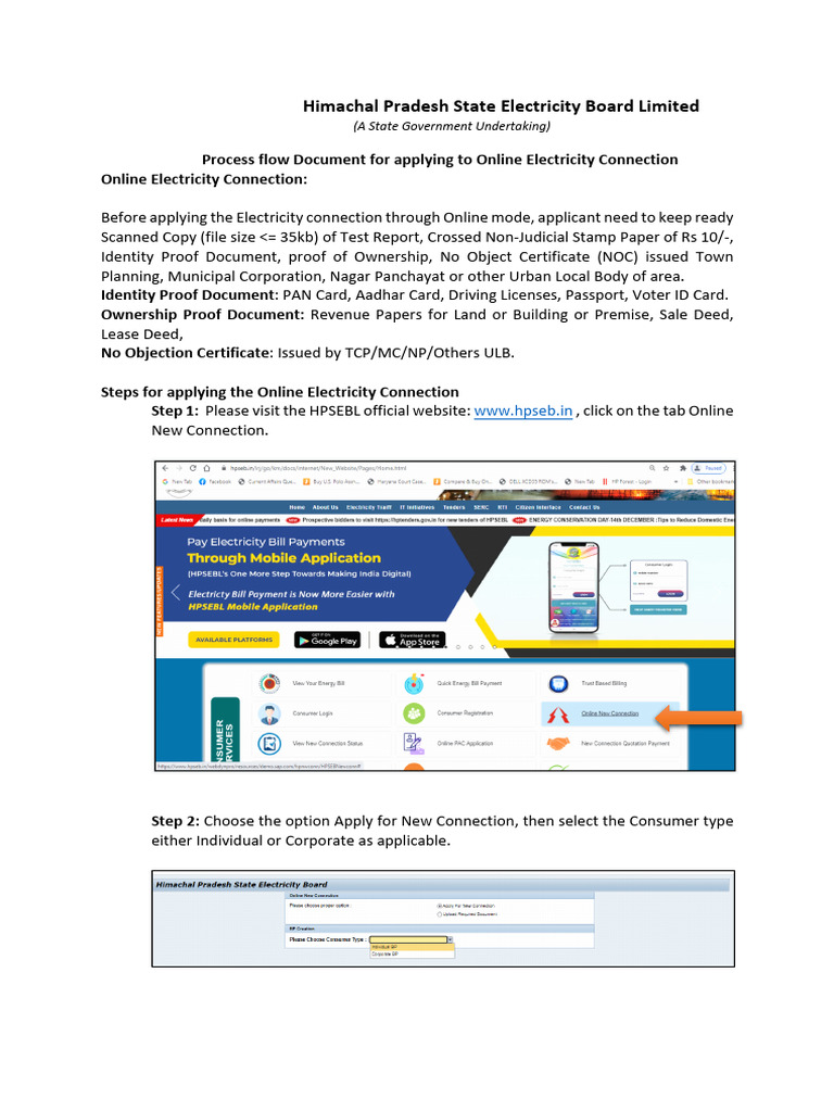 New Online Electricity Connection | PDF | Computing | Software