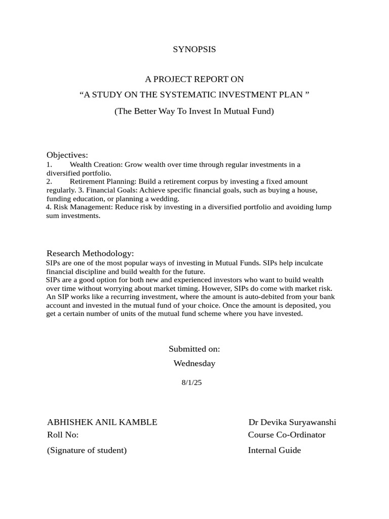 Synopsis 4 | PDF