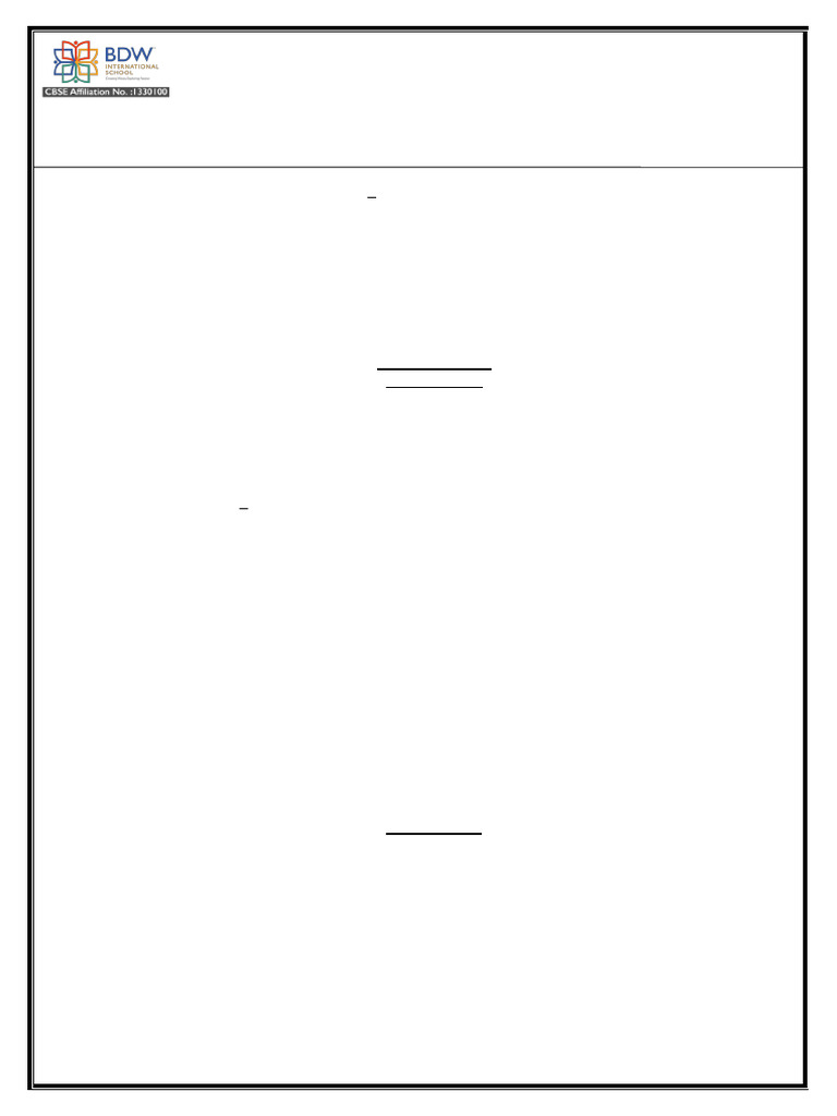 Sample Paper Sa 2 - Geog - 6 | PDF | Physical Geography | Physiographic Divisions