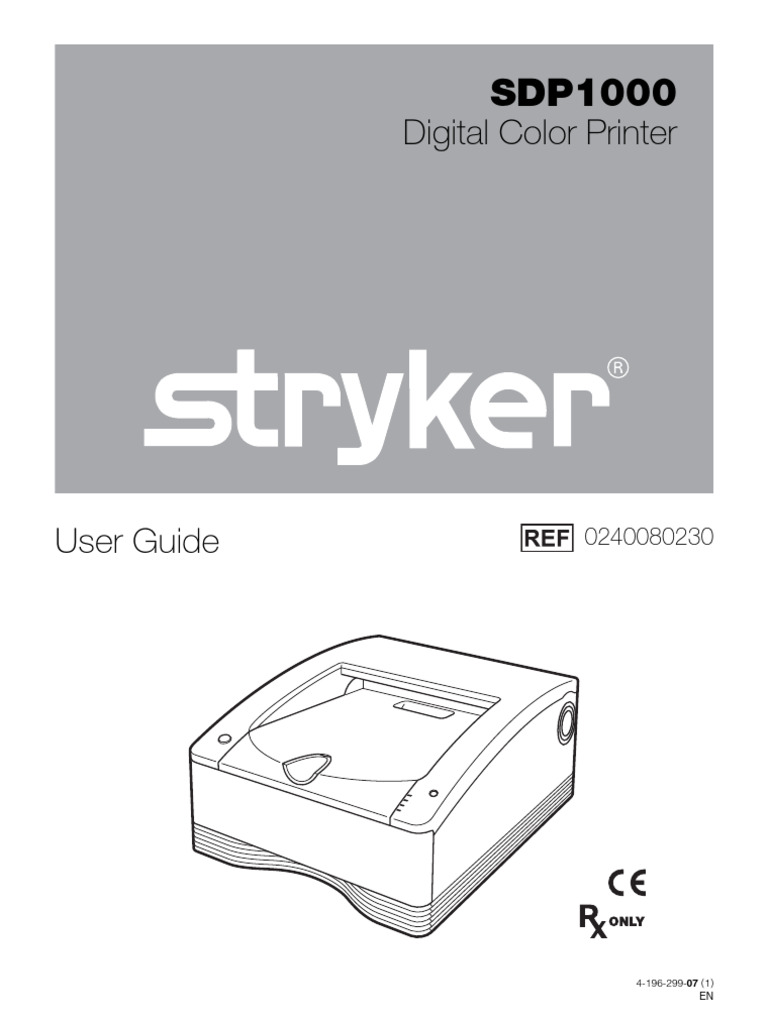 SDP1000 Digital Printer User Guide | PDF | Printer (Computing ...