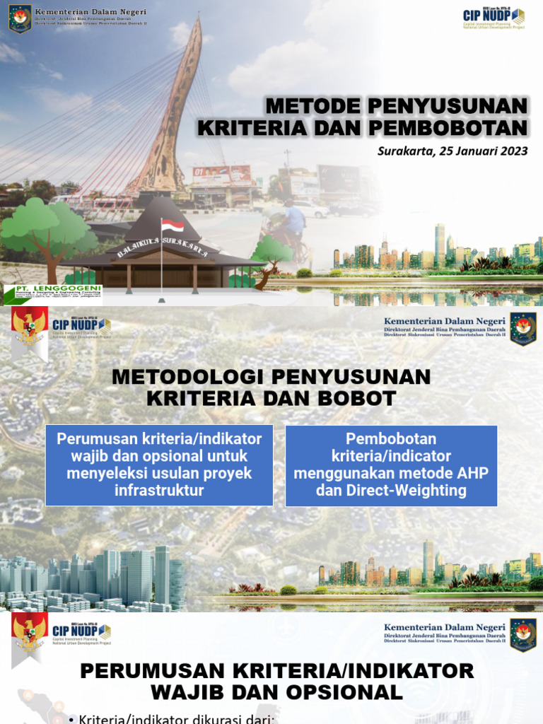Metode Pembobotan Kriteria Proyek | PDF