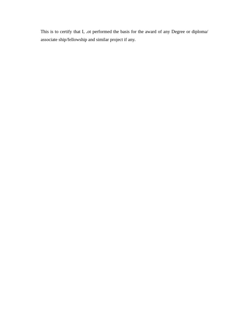Degree Certification Document Template | PDF