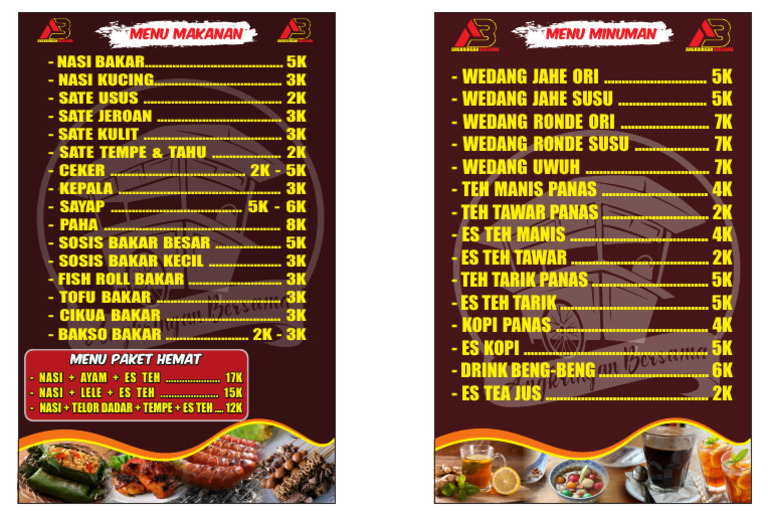 Menu Angkringan Sunda Terlengkap | PDF