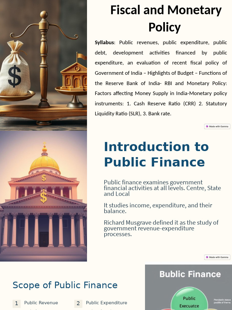 BE Unit 3 Fiscal and Monetary Policy | PDF | Taxes | Fiscal Policy