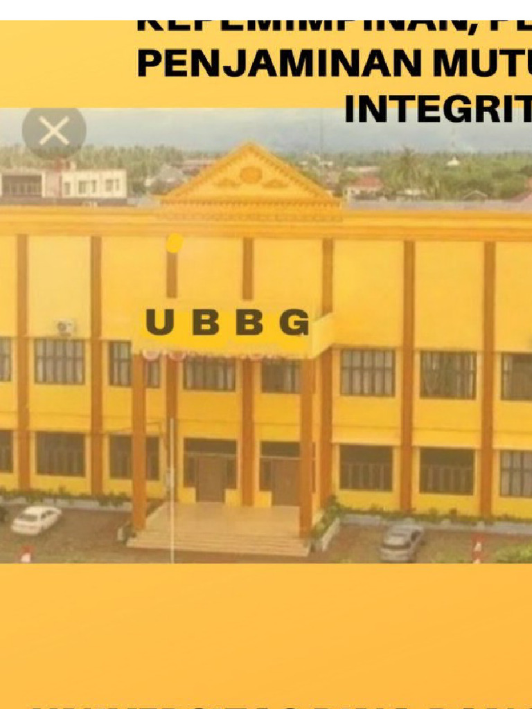 Kebijakan Tata Pamong Ubbg | PDF