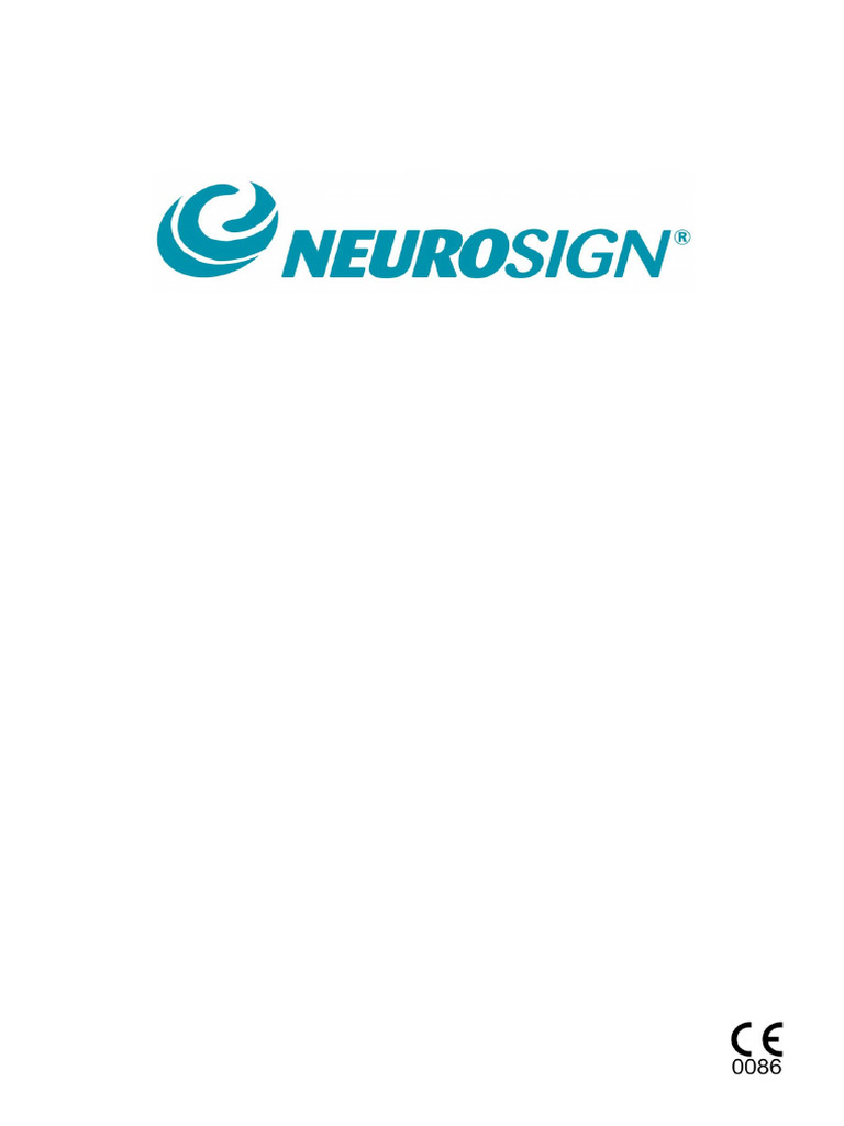 Neurosign 100 Operating Manual | PDF | Electrical Engineering | Electricity