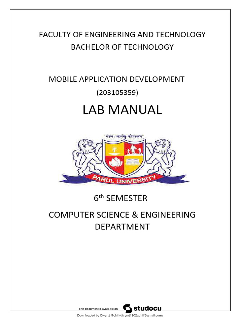 Mad Manual Shruti Good Topics | PDF | Android (Operating System) | Ios