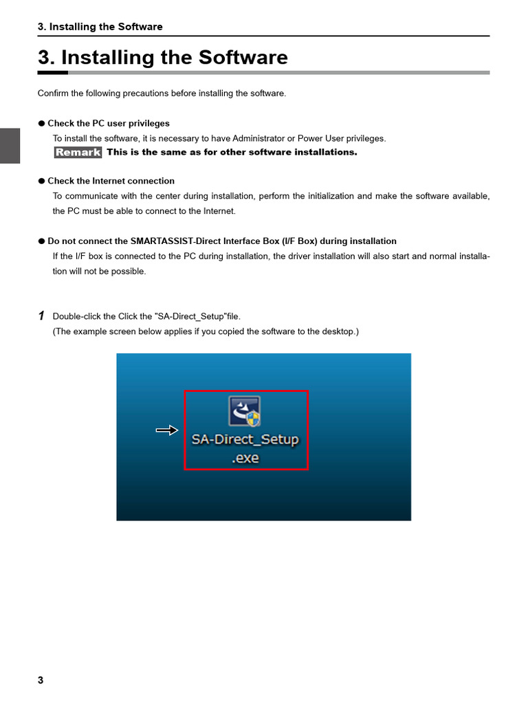 SmartAssist-Direct Software Installation Guide | PDF