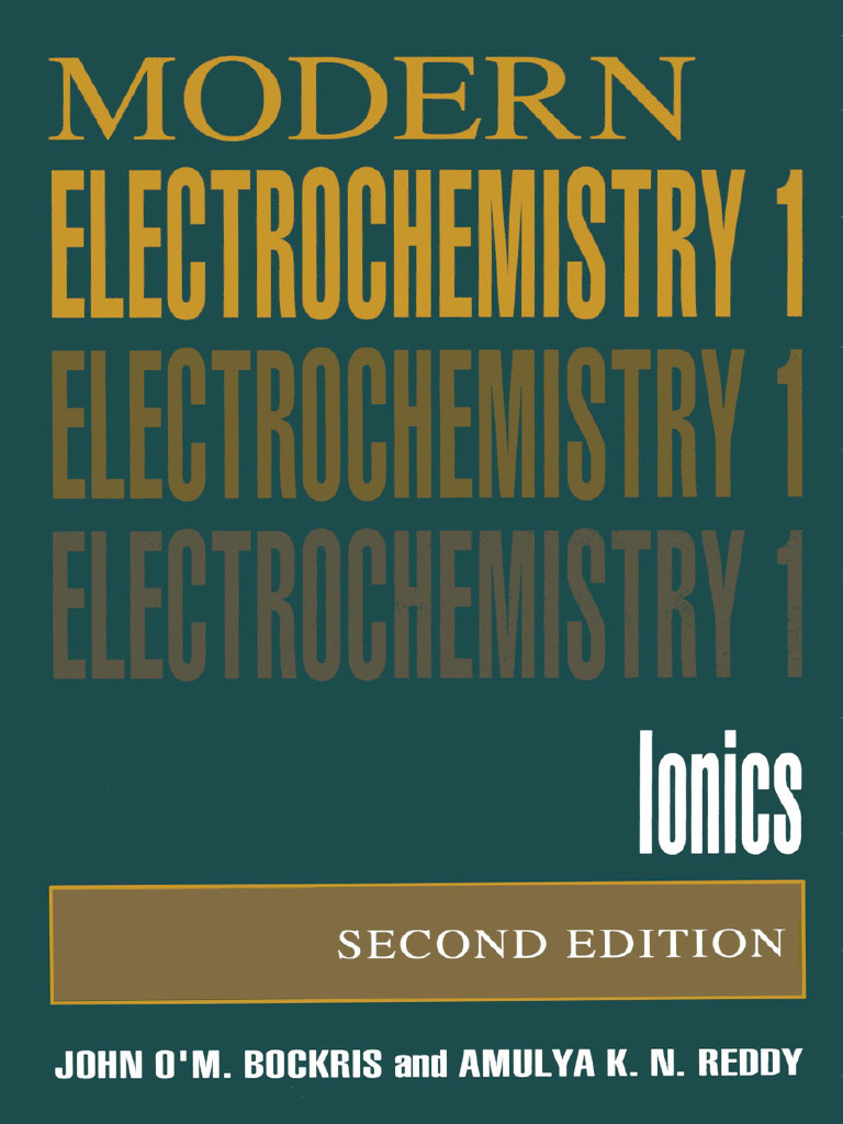 Bockris - Modern Electrochemistry - Ionics | PDF | Solvation | Diffusion