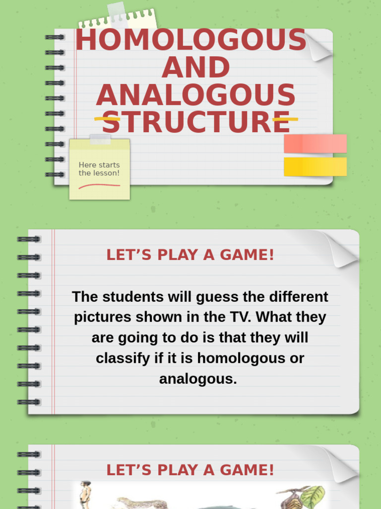 Homologous and Analogous 2 | PDF | Homology (Biology) | Biology
