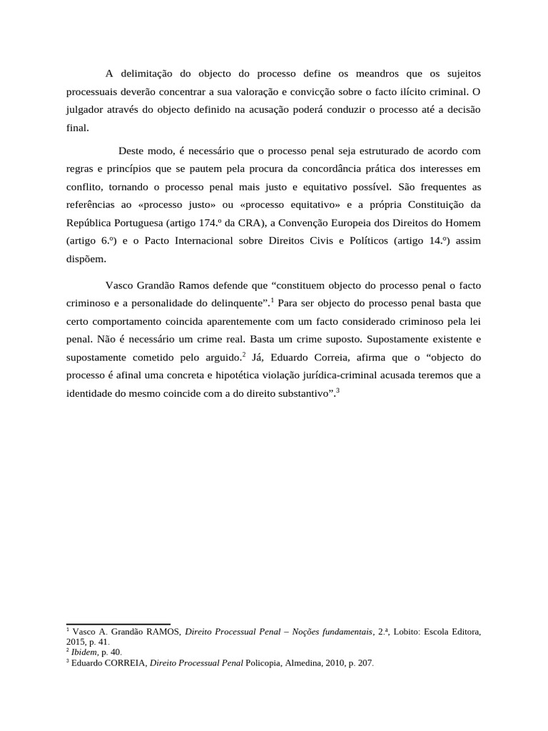 Objecto Do Processo | PDF