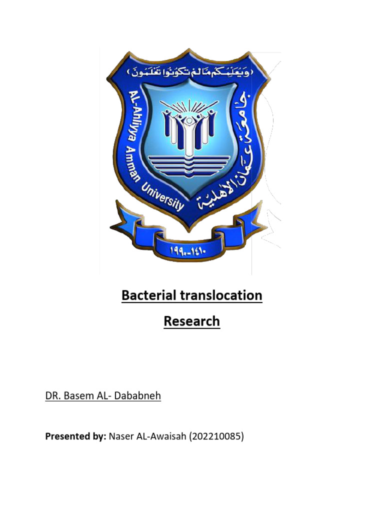 Bacterial Translocation in Health and Disease | PDF | Gastrointestinal ...