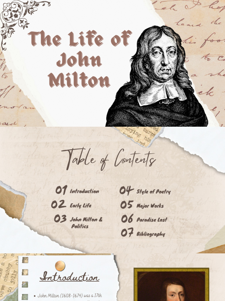 The Life of John Milton - 20231211 - 234945 - 0000 | PDF | John Milton ...