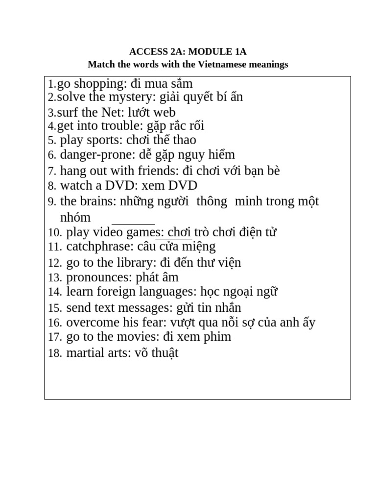 Access 2a - Ms - Nguyen Thu - 9 Ban A4 | PDF