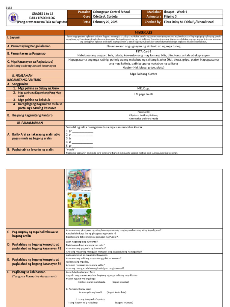 FIL3 DLL Q4W1 DAy4 | PDF
