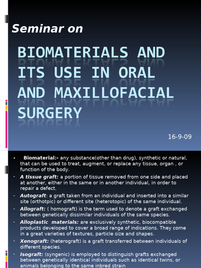 Overview of Allograft Biomaterials | PDF | Bone | Materials
