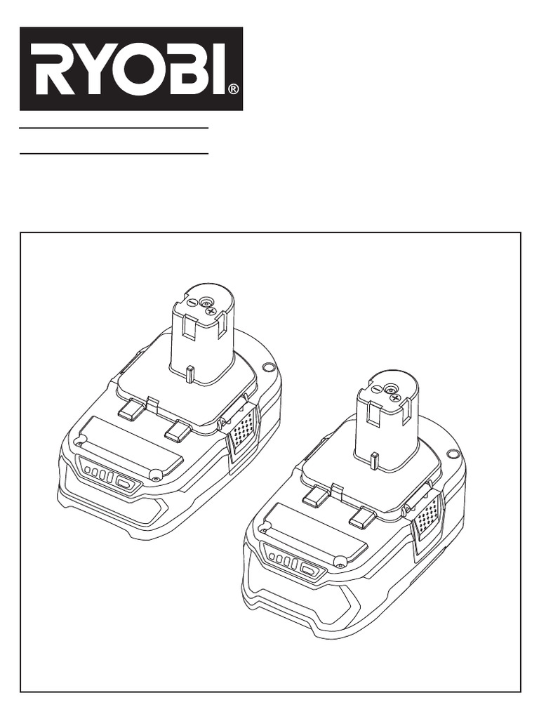 Ryobi R18PD Battery Pack Guide | PDF | Battery Charger | Rechargeable ...