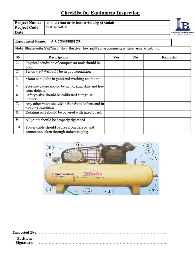 Checklist-Equipment and Tools Checklists | PDF | Grinding (Abrasive ...