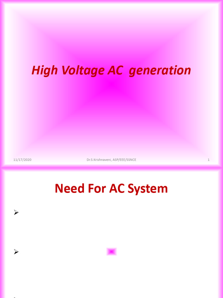 High Voltage AC Generation Overview | PDF | Inductor | Transformer