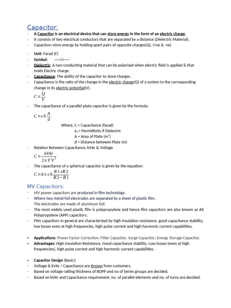 Capacitor | PDF | Capacitor | Electrical Breakdown