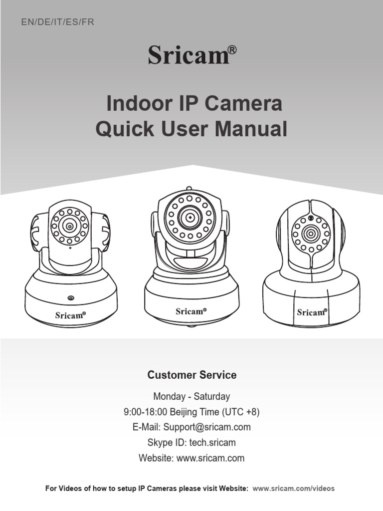Indoor IP Camera Quick Setup Guide | PDF | Wi Fi | Mobile App