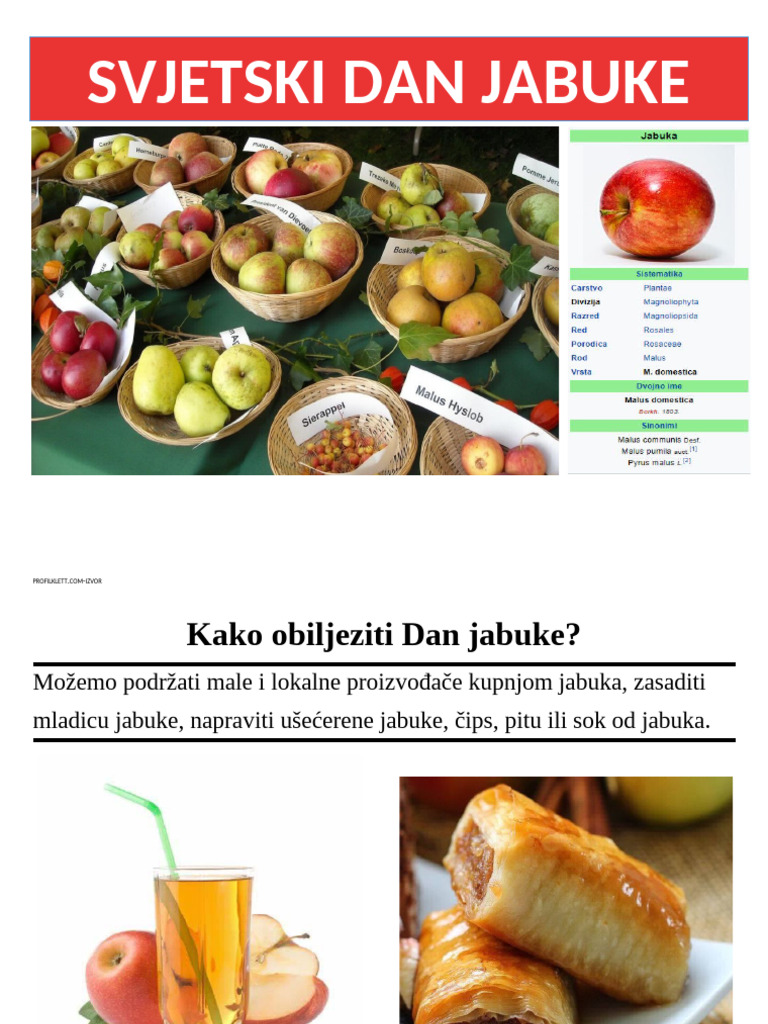 Svjetski Dan Jabuke | PDF