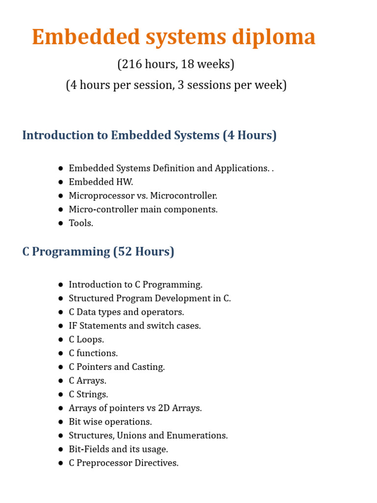 Embedded Systems Diploma 2022 (2) M AbdelBaset | PDF | Embedded System | Pointer (Computer ...