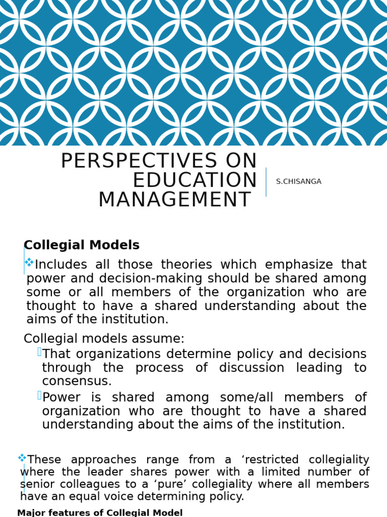 Lesson 2b - Perspectives On Education | PDF | Leadership ...