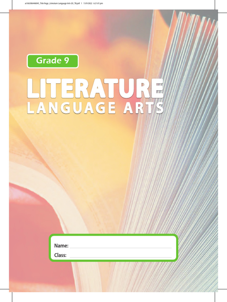 Literature Language-ArtsTextbookGrade9.moi | PDF | Reading ...