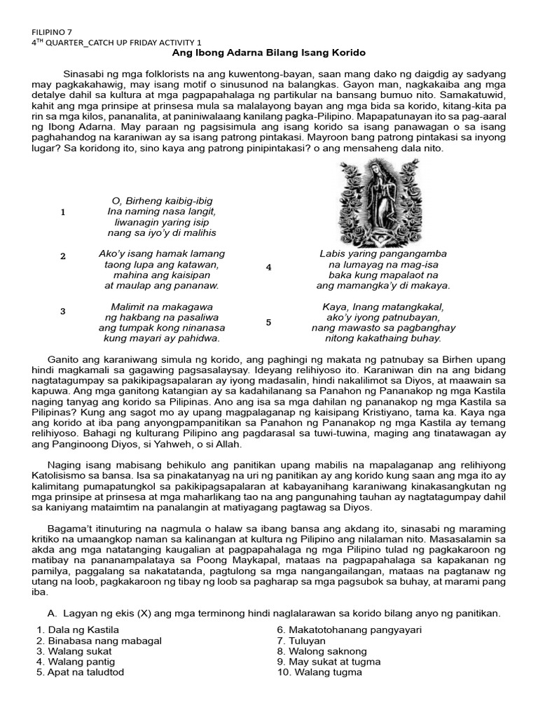 Fil7 Cuf 4TH-Q A1 | PDF