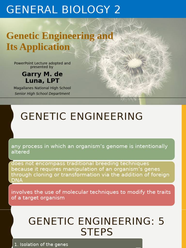 Genetic-Engineering | PDF | Vector (Molecular Biology) | Molecular Cloning