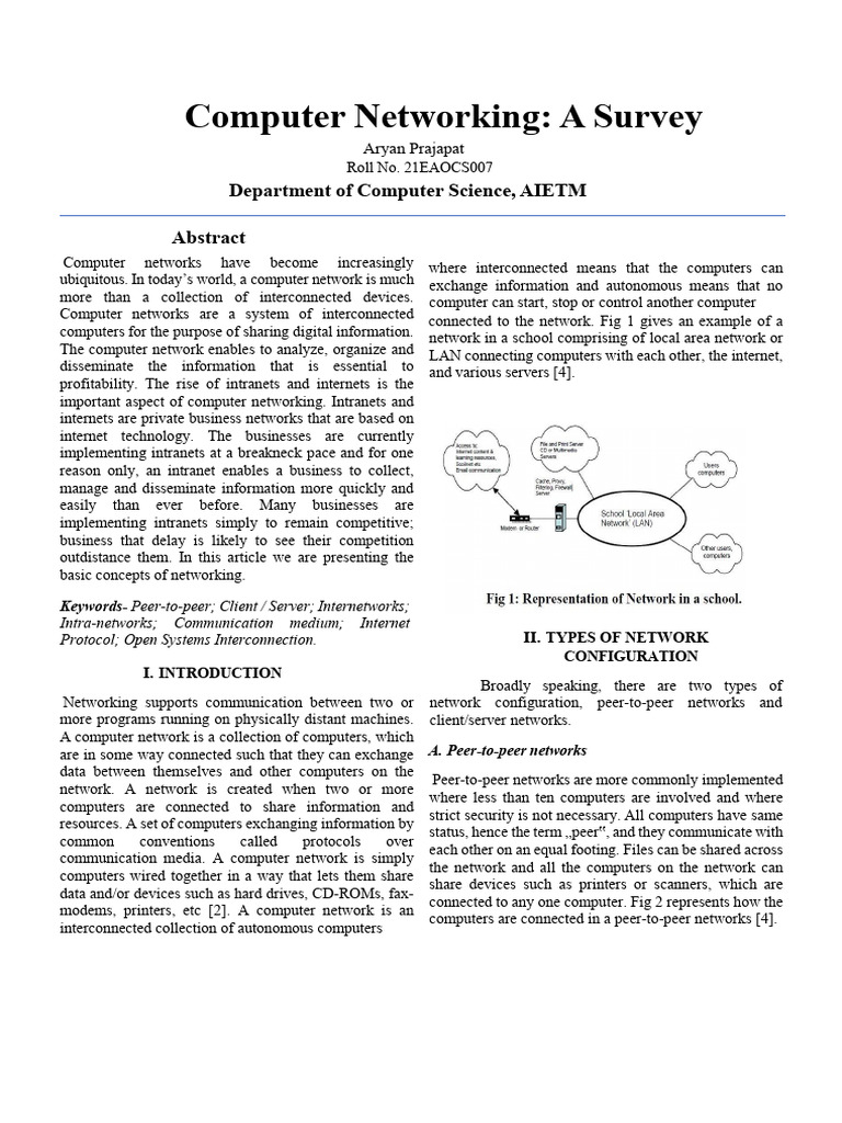 Research_Paper_Computer_Networks (1) | PDF | Network Topology | Computer Network