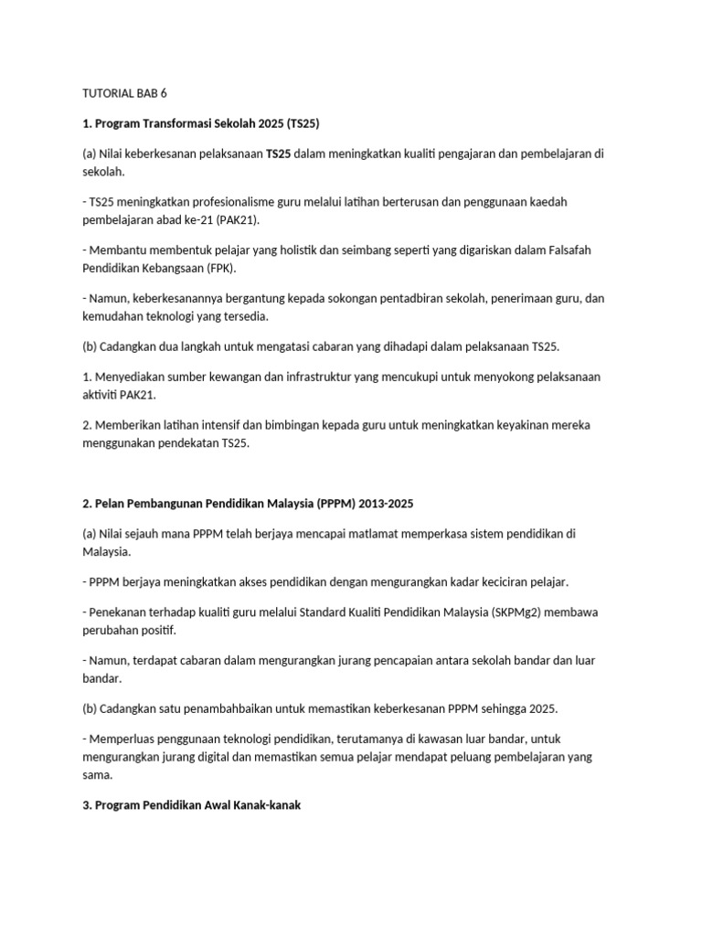 Tutorial Bab 6 | PDF