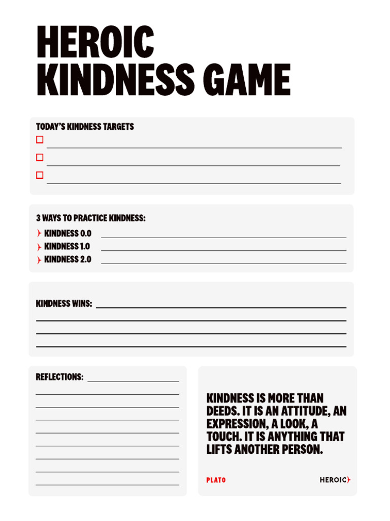 Heroic Kindness Game v1 | PDF