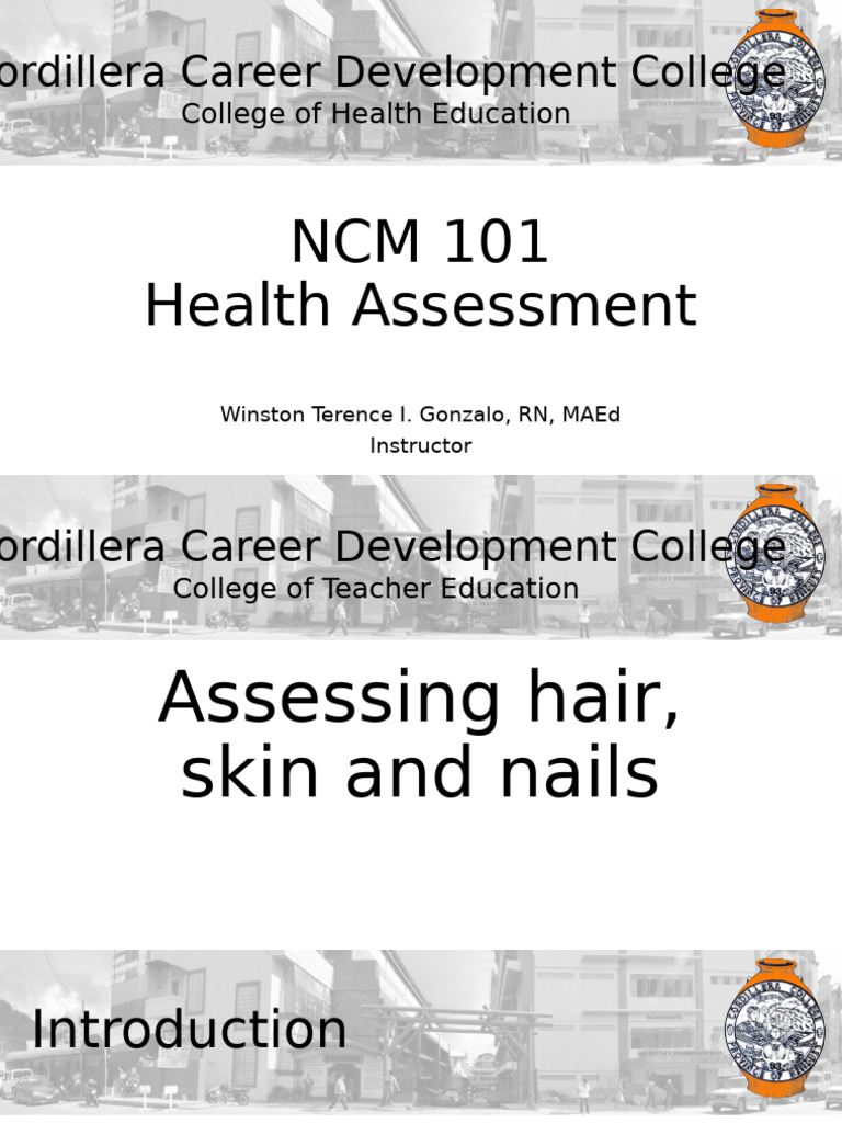 NCM 101 Hair Skin Nails | PDF | Nail (Anatomy) | Hair
